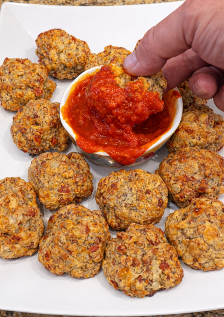 Italian Pizza Sausage Balls | Blazing Star BBQ